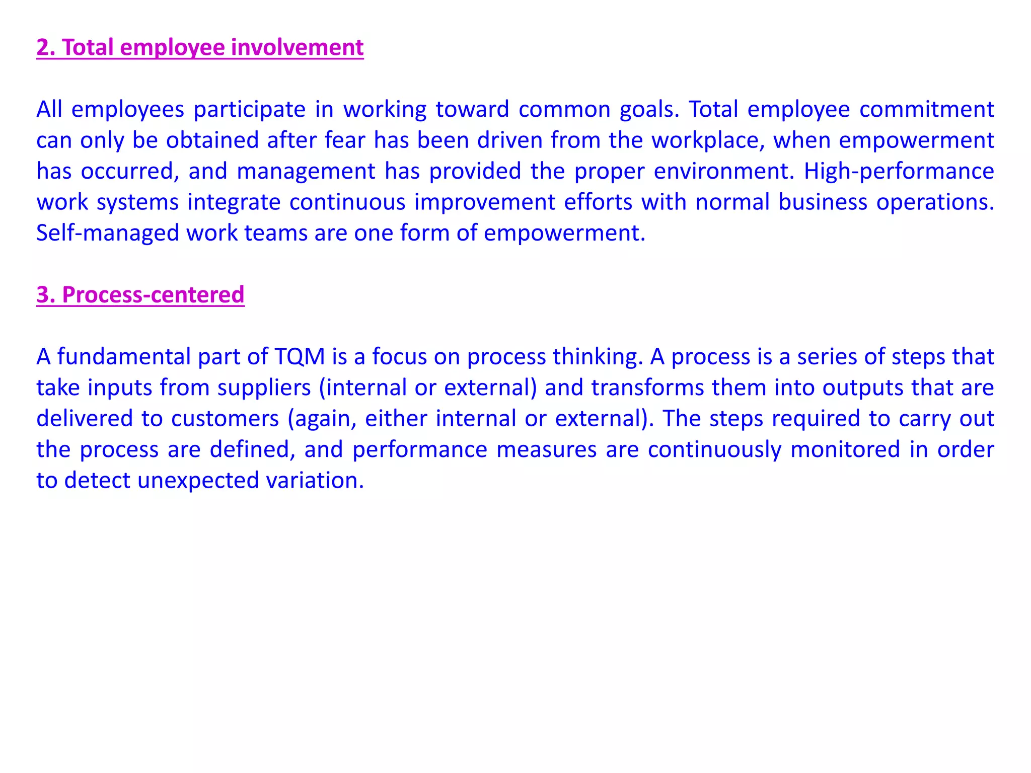 Total Quality Management (TQM) | PPTX