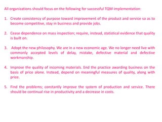 Total Quality Management (TQM) | PPTX