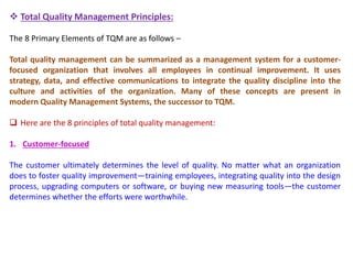 Total Quality Management (TQM) | PPTX