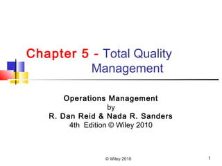 Total Quality Management | PPT