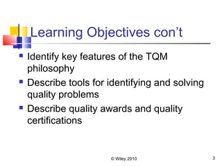 Total Quality Management | PPT