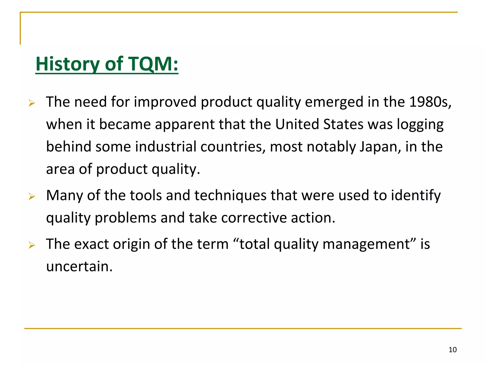 Total Quality Management | PPTX