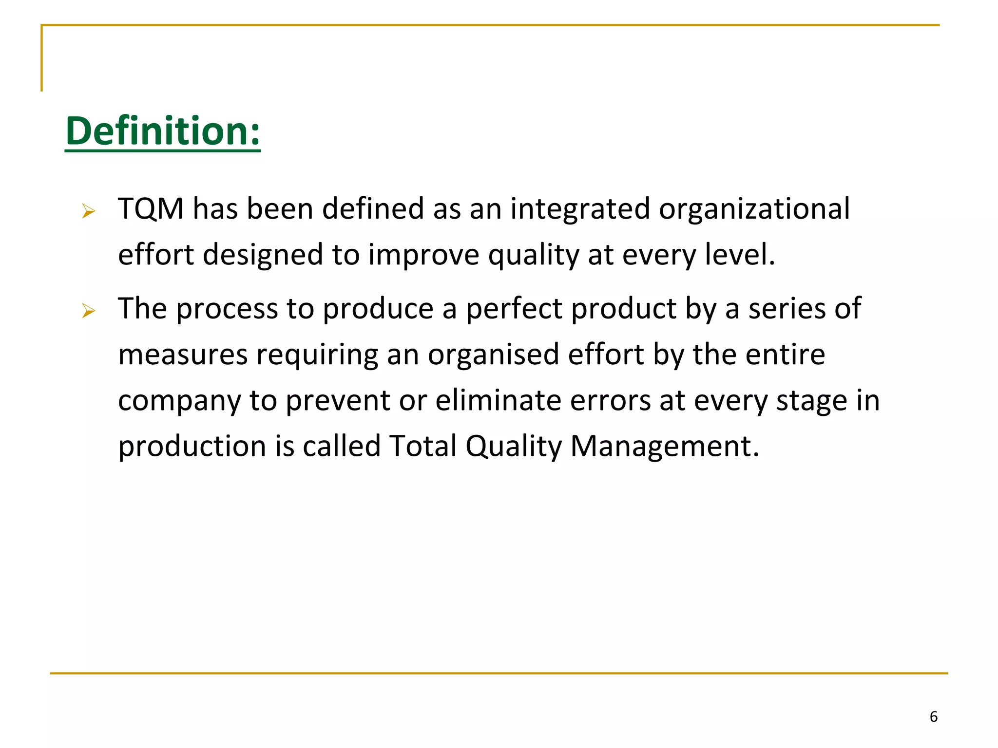 Total Quality Management | PPTX