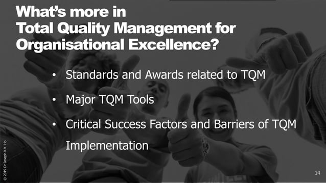 TQM - 2 - What is TQM and what are the TQM elements ? | PPTX