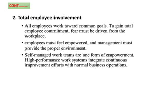 total quality management | PPTX