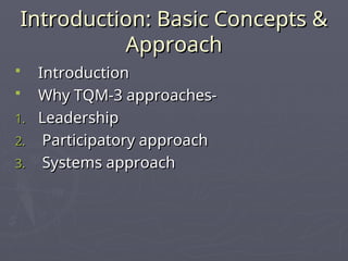 Presentation on total quality management | PPT | Business | Business and Finance