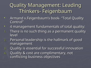 Presentation on total quality management | PPT