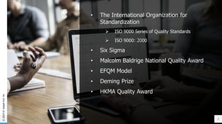 TQM - 3 - Standards and Awards related to TQM | PPTX