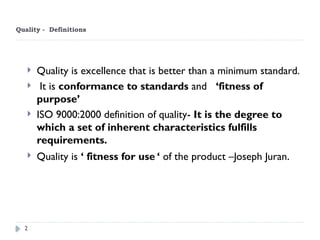 TOTAL QUALITY MANAGEMENT TOTAL QUALITY MANAGEMENT | PPTX