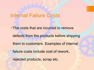 Tqm cost of quality | PPTX