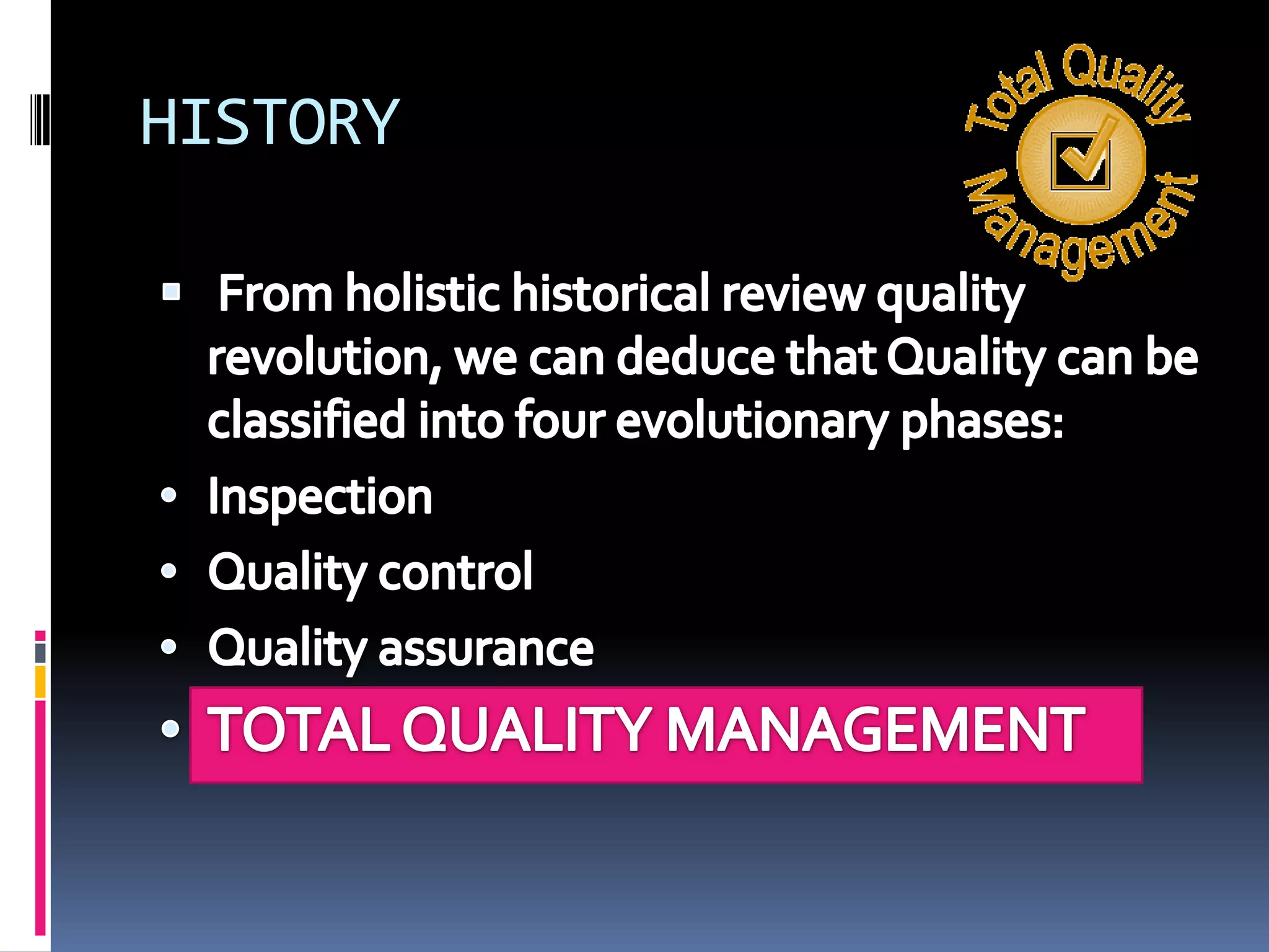 TQM- History, Evolution & Growth | PPTX