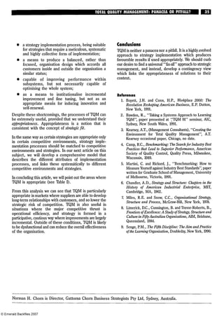 TQM Pitfalls SGSITS | PDF | Business Administration | Business