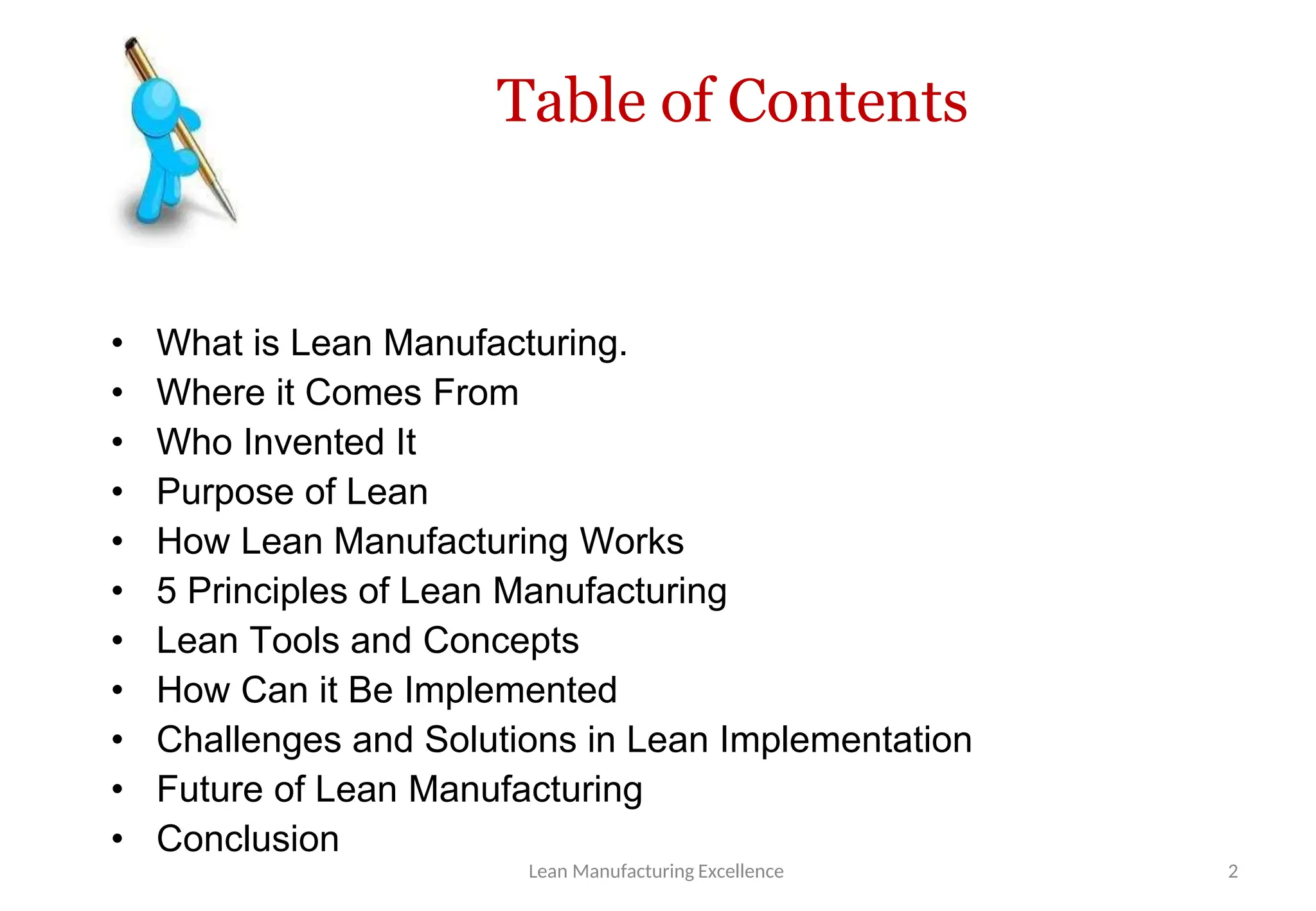 Lean Manufacturing PPT | Lean Management PPT | PPTX