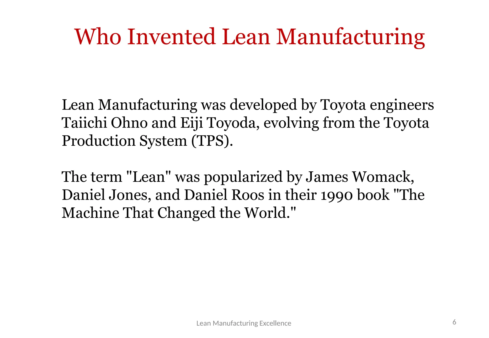 Lean Manufacturing PPT | Lean Management PPT | PPTX