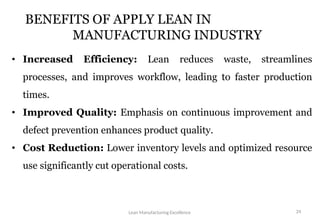 Lean Manufacturing PPT | Lean Management PPT | PPTX