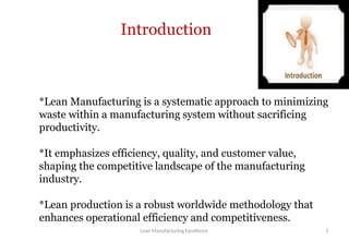 Lean Manufacturing PPT | Lean Management PPT | PPTX