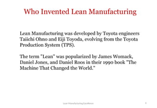 Lean Manufacturing PPT | Lean Management PPT | PPTX | Manufacturing ...