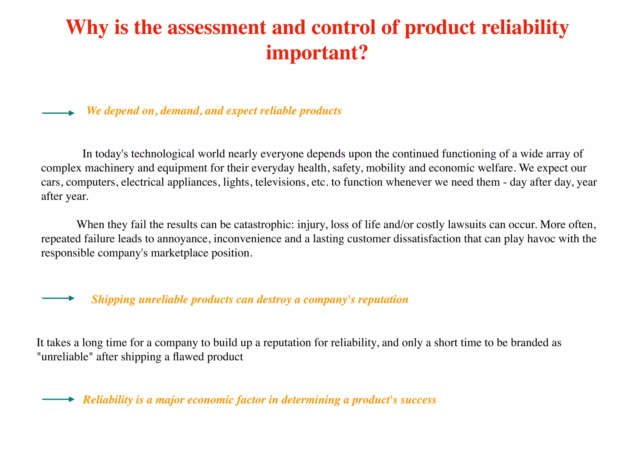Tqm product reliability | PDF