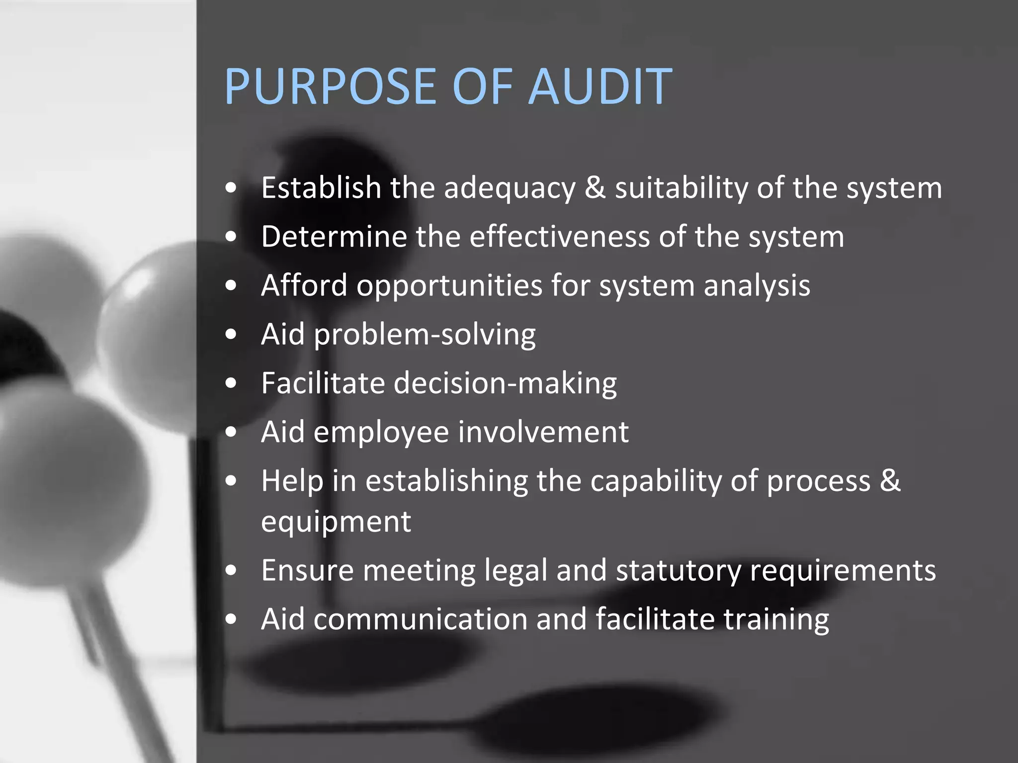Tqm quality audit | PPTX