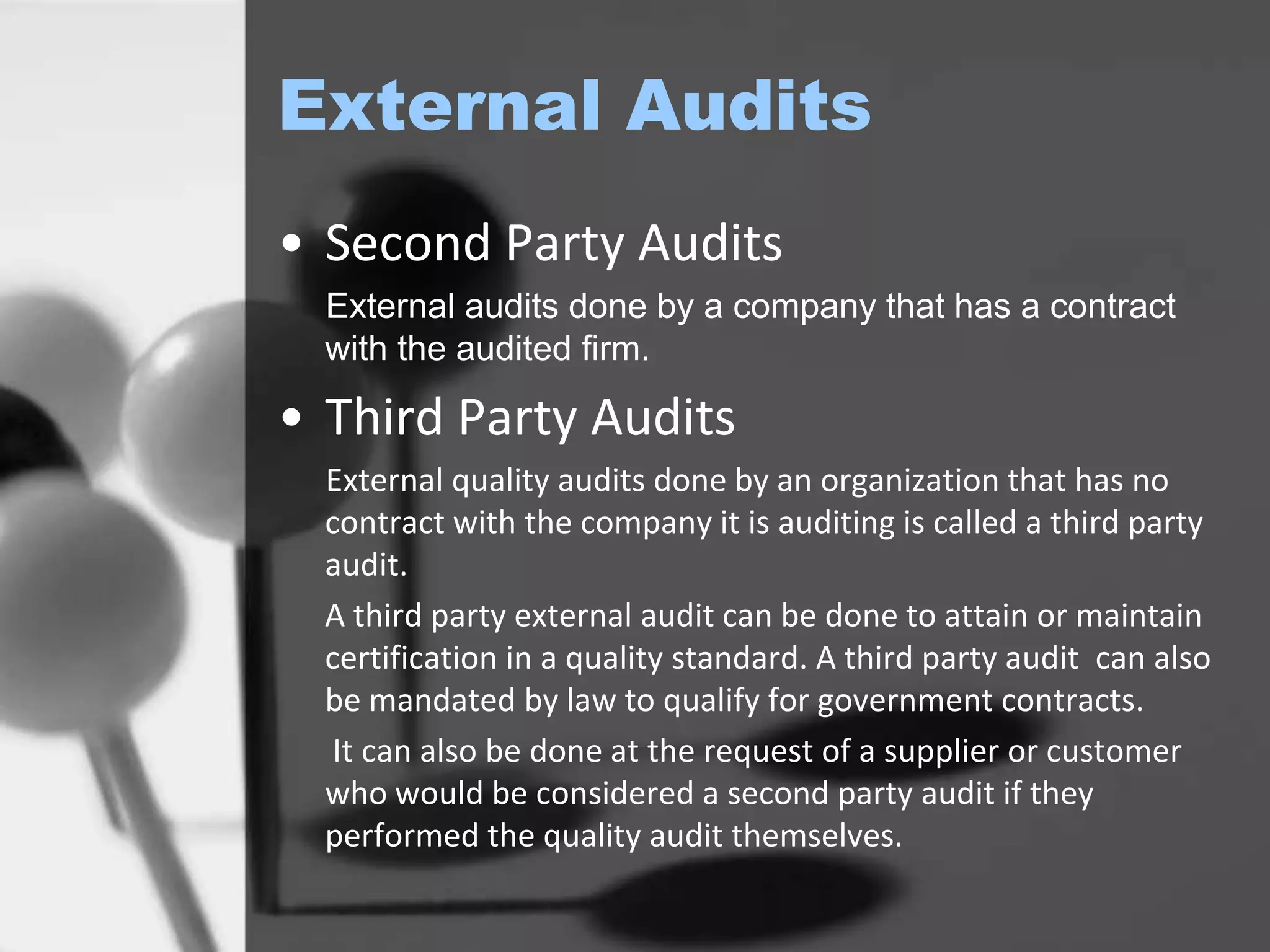 Tqm quality audit | PPTX
