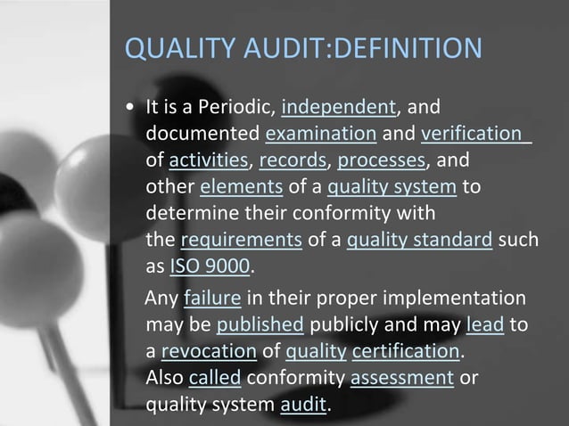 Tqm quality audit | PPT | Free Download