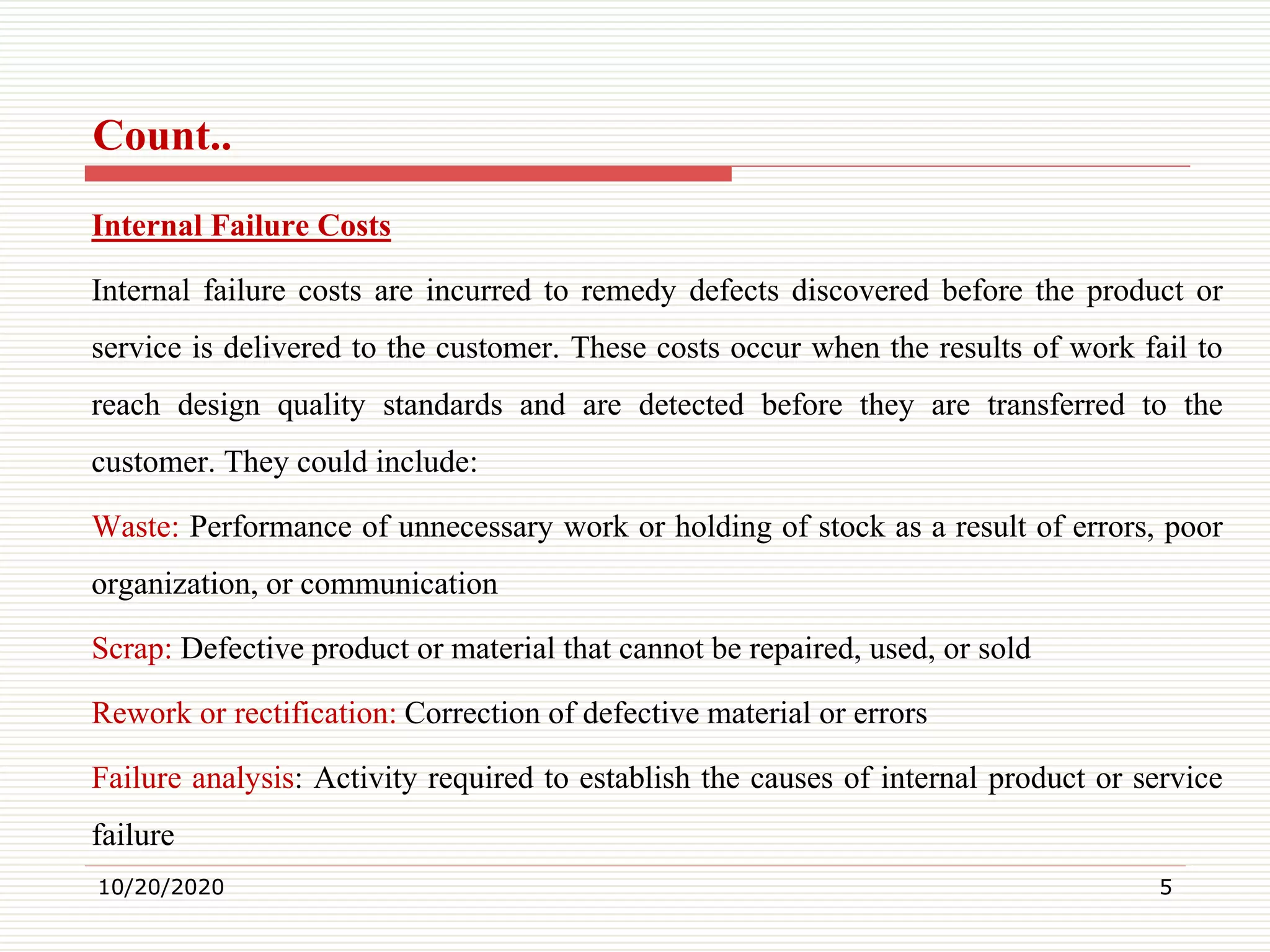 TQM - Quality Costs | PDF