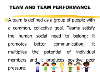 TQM- training, team performance, effective meeting | PPT