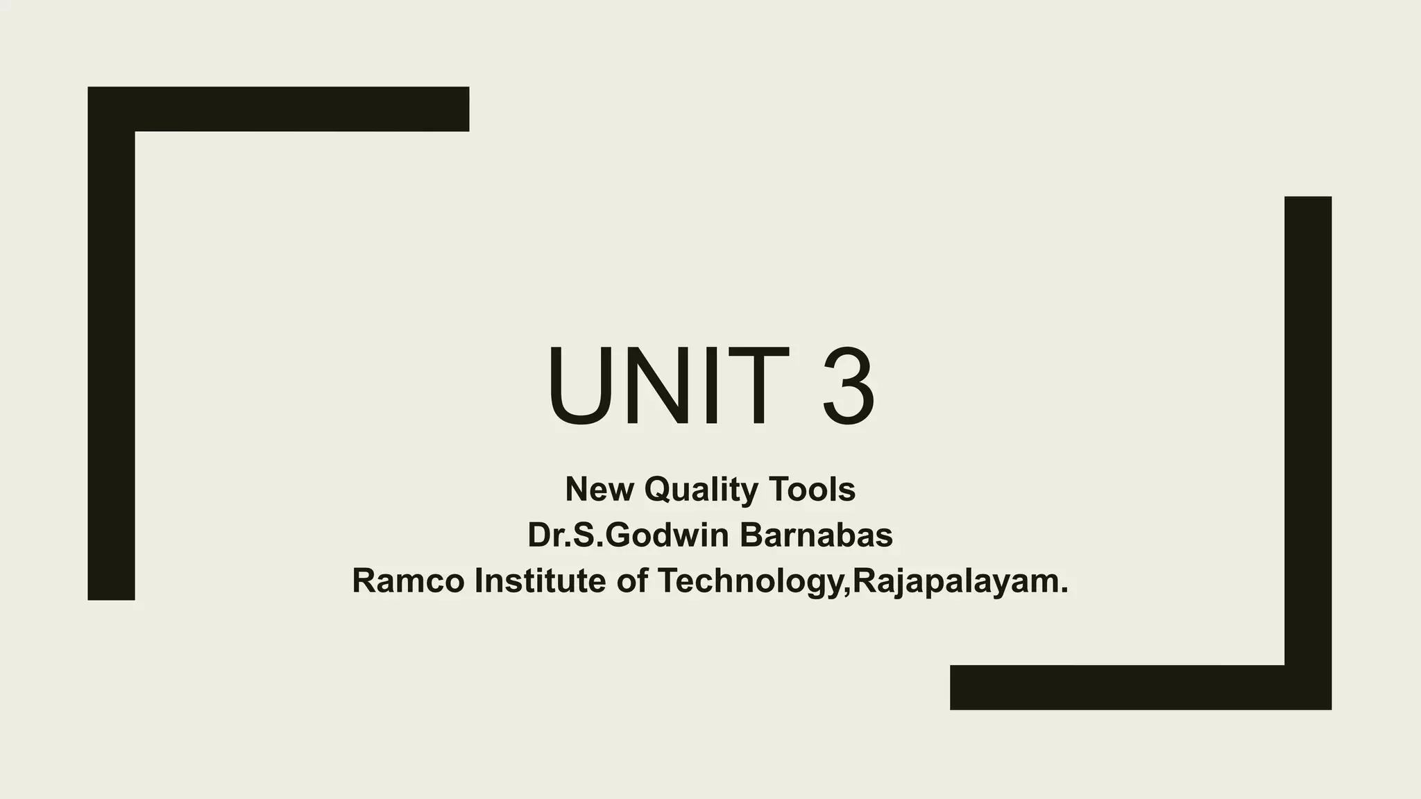 Tqm unit 3 | PPTX