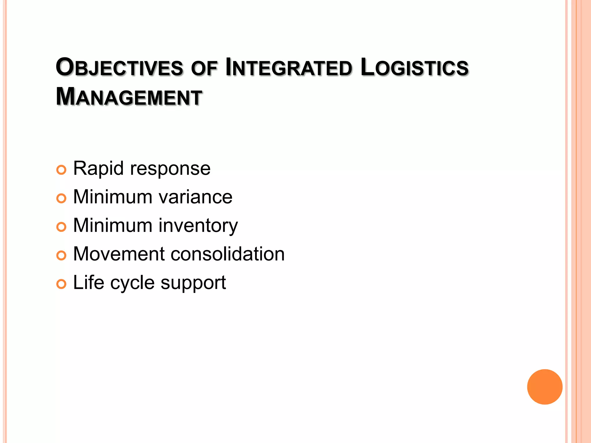 Integrated Logistics Management | PPTX