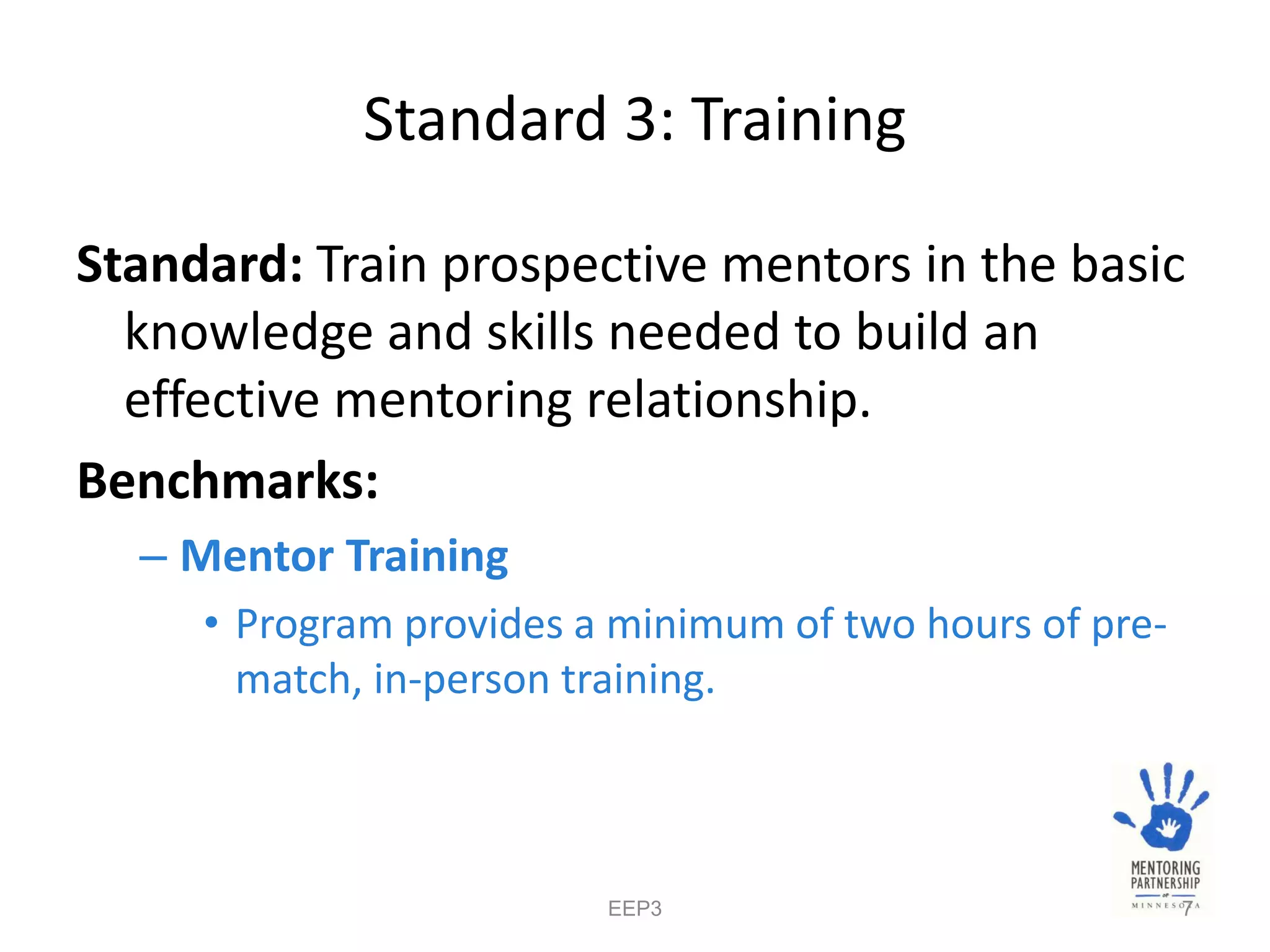 Training Quality Mentors - Slides | PDF