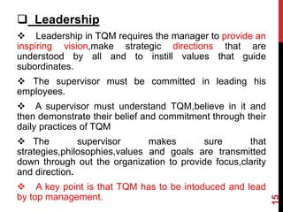 Total quality management (TQM) | PPTX