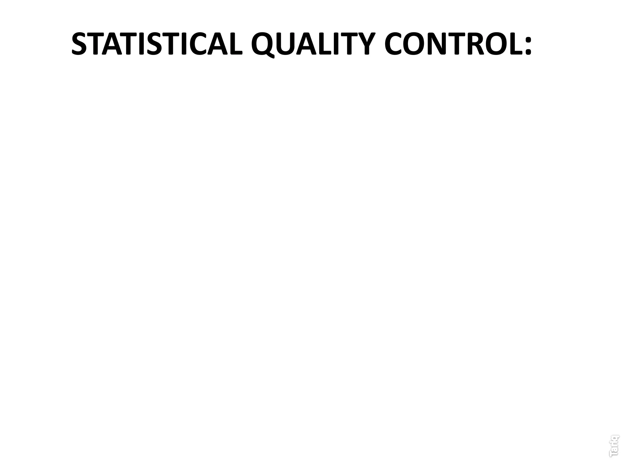 Total Quality Management - Chapter 6 Management of Process Quality | PPTX