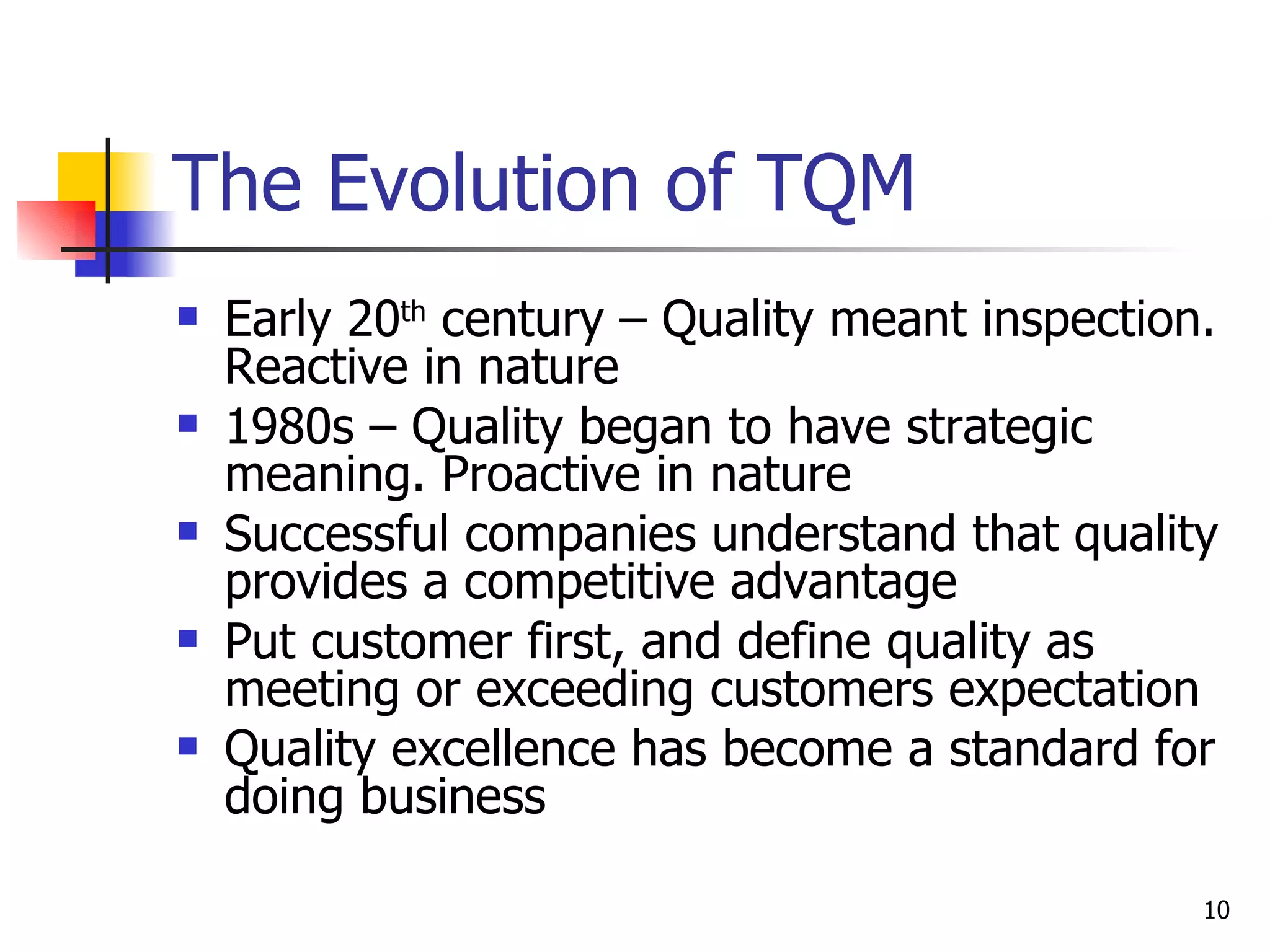Total Quality Management (TQM) | PPT