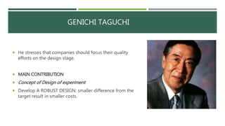 Total Quality Management GURUS | PPTX
