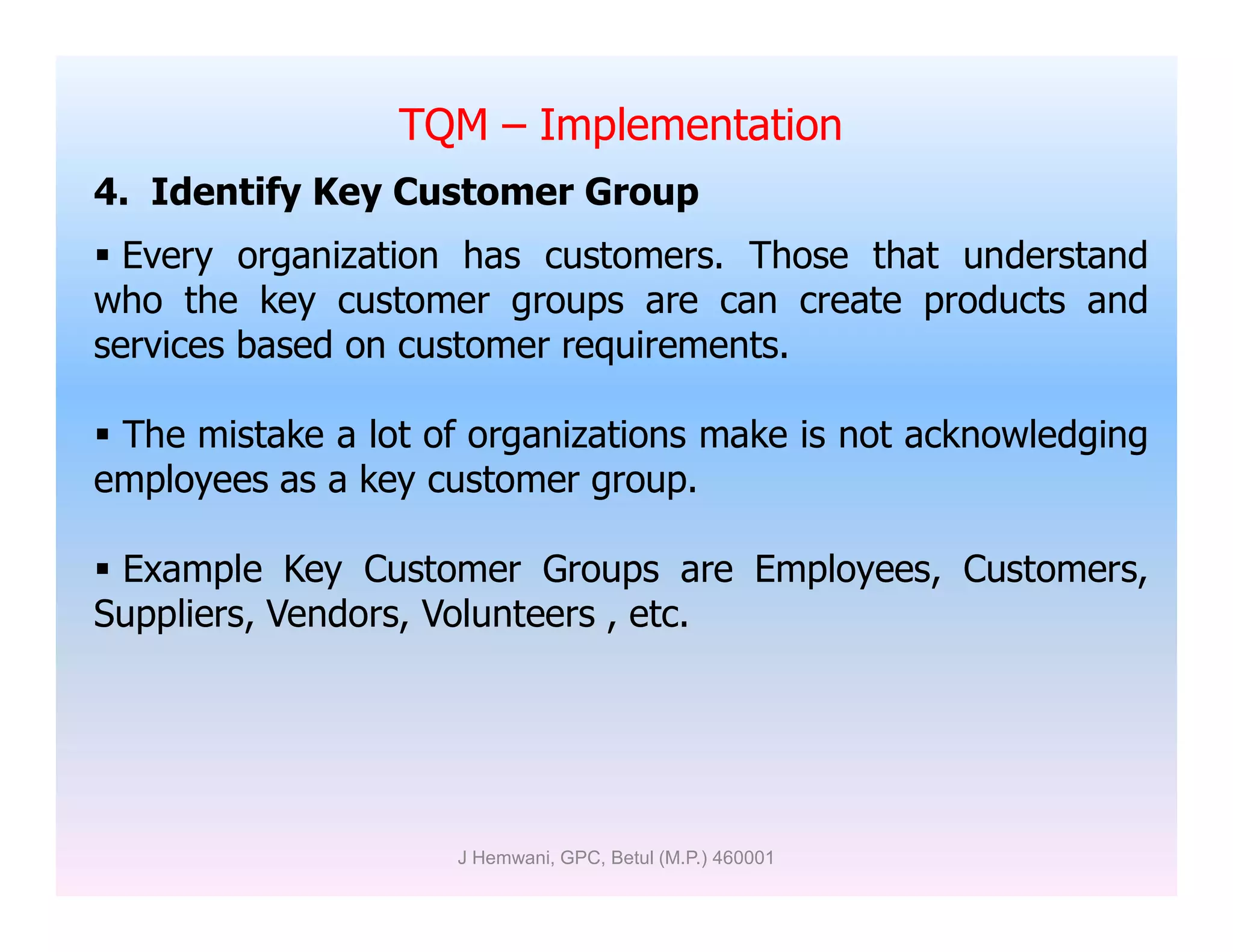 Total Quality Management - TQM | PDF