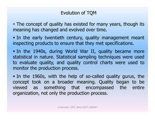 Total Quality Management - TQM | PDF