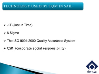 TOTAL Quality Management in Sail | PPTX