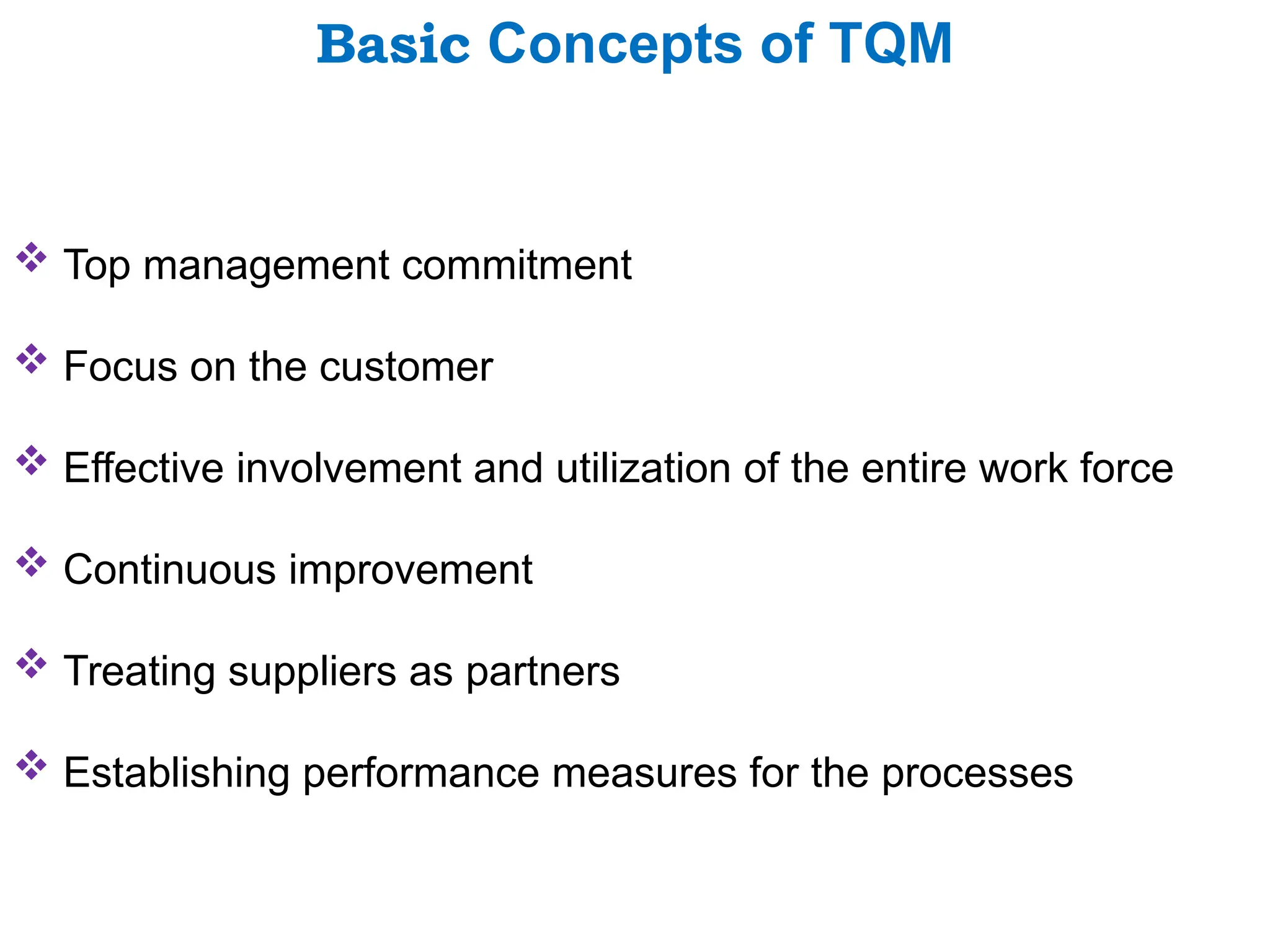 TOTAL QUALITY MANAGEMENT (TQM) INTRODUCTION | PPTX