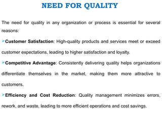 TOTAL QUALITY MANAGEMENT (TQM) INTRODUCTION | PPTX
