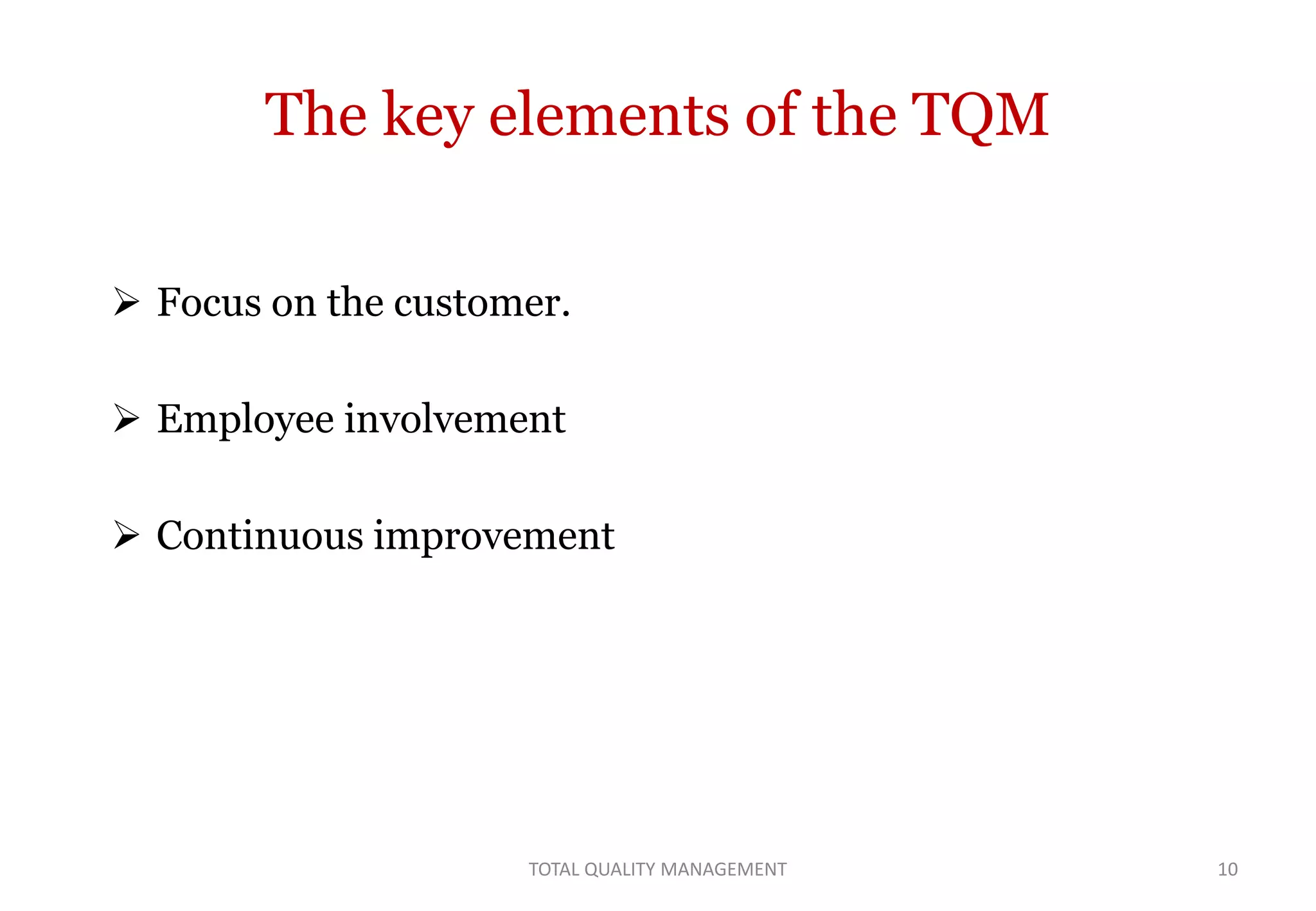 Total Quality Management | PPTX