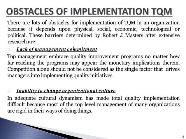 Total Quality Management lecture 1 | PPTX | Business | Business and Finance