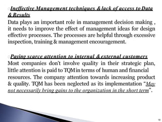 Total Quality Management lecture 1 | PPTX