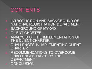 TQM - National Registration Department (NRD) | PPT