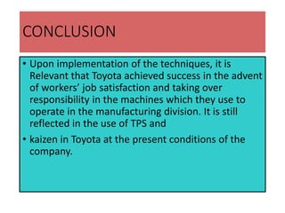 Tqm in Toyota | PPTX
