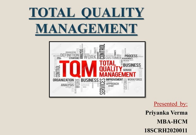TQM PPT | PPT
