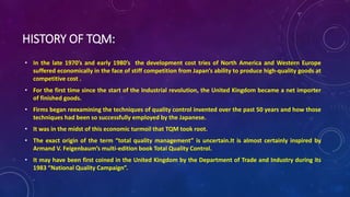 Total Quality Management | PPT