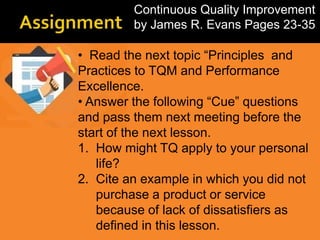 Lesson 2 Total Quality Management Lesson | PPTX | Business | Business ...