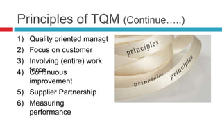Principles of TQM | PPTX
