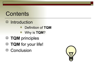 TQM (Total Quality Management) | PPT