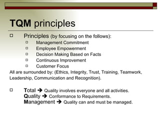 TQM (Total Quality Management) | PPT